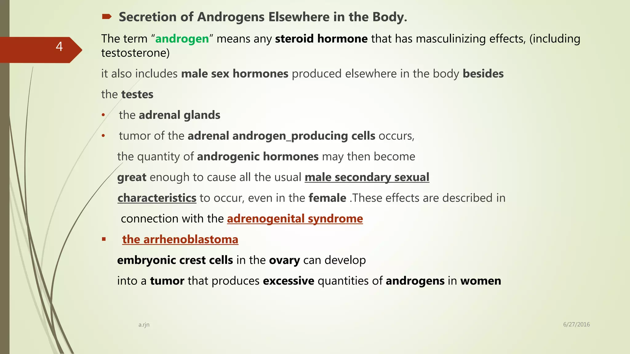Male sex hormones | PPTX
