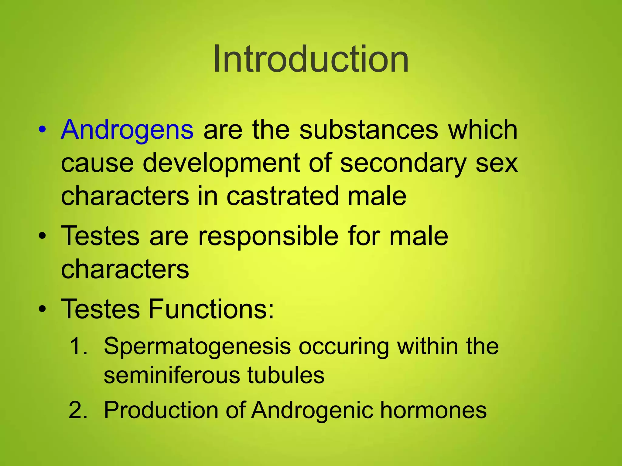 Male sex hormones | PPTX