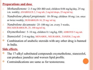 male sex hormones, pharmacology of androgens | PPTX