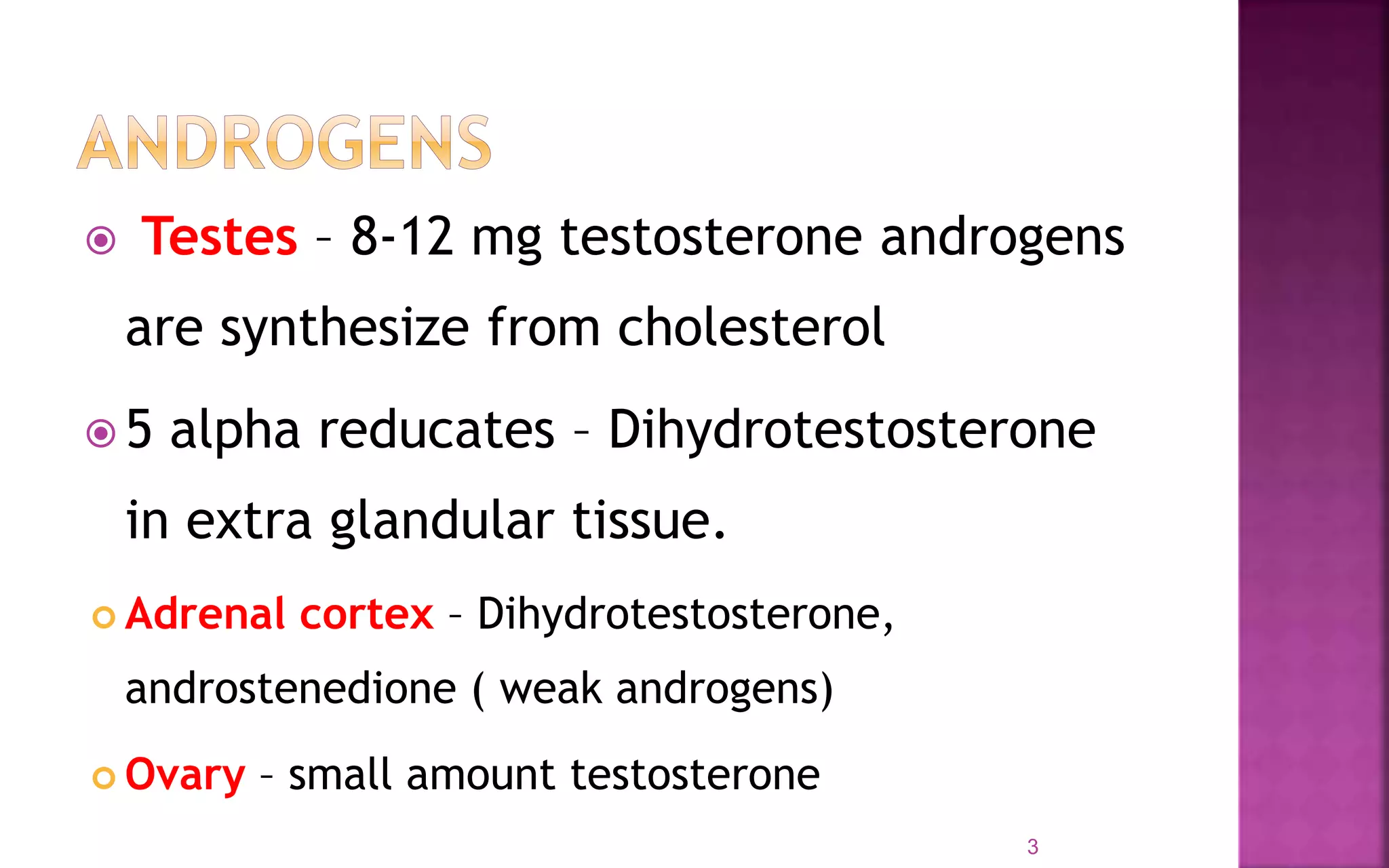 Pharmacotherapy of Male Sex hormones & Drugs use in Erectile ...