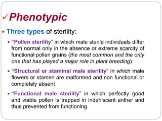 Male sterility | PPTX