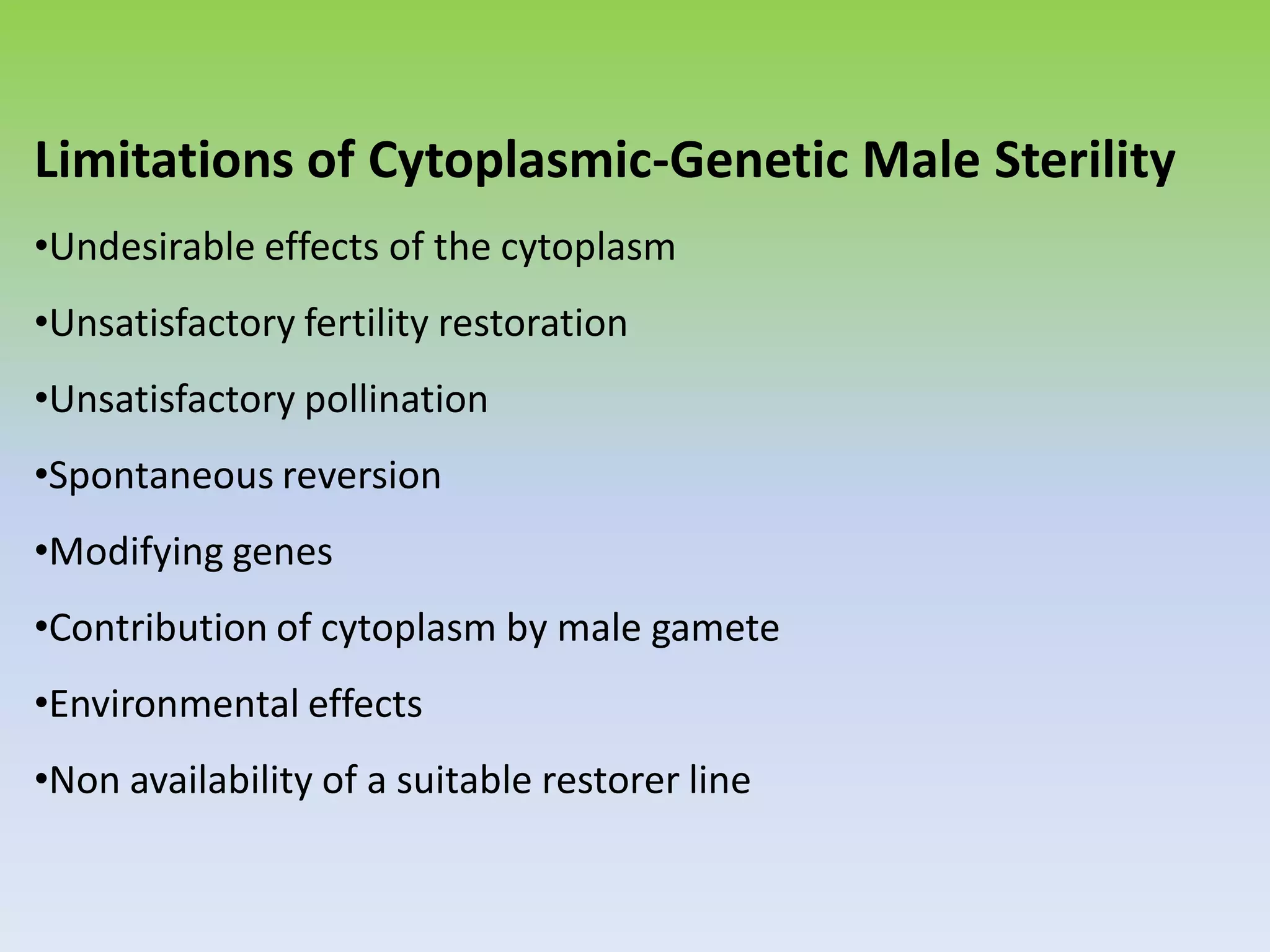 $Male sterility | PDF