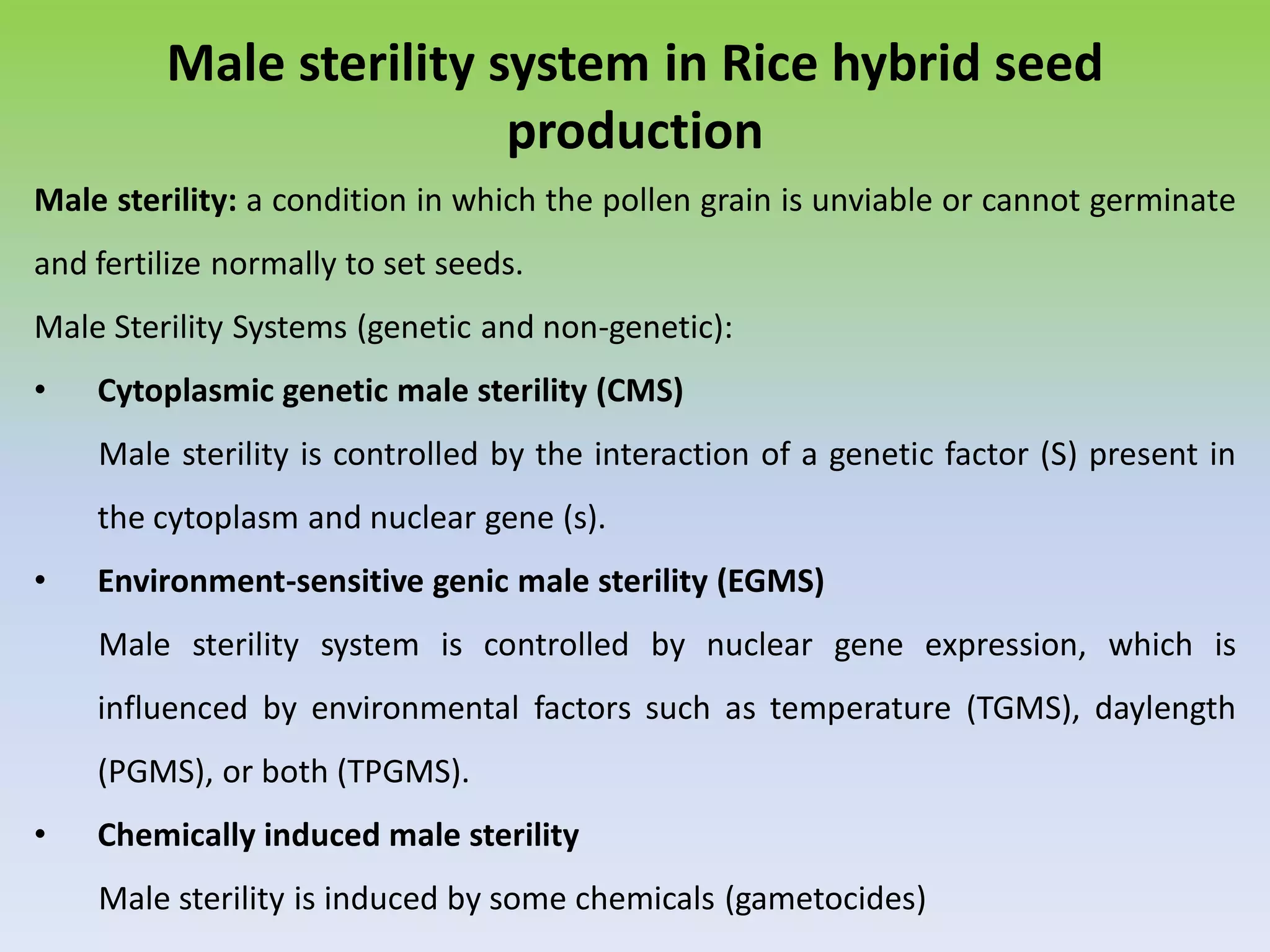 $Male sterility | PDF