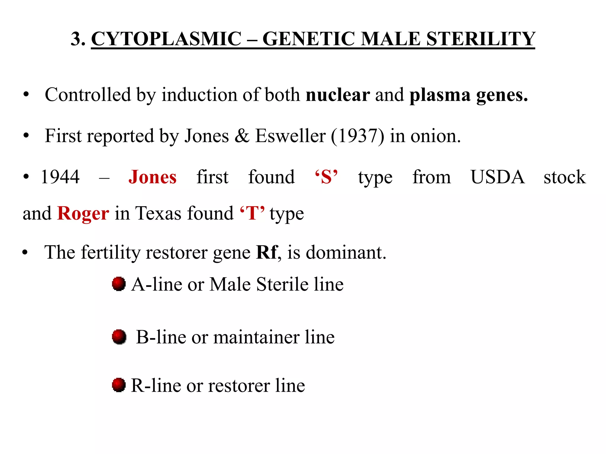 Male sterility | PPT