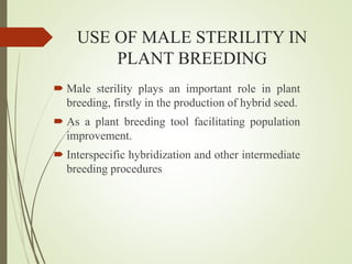 Male sterility in plants | PDF