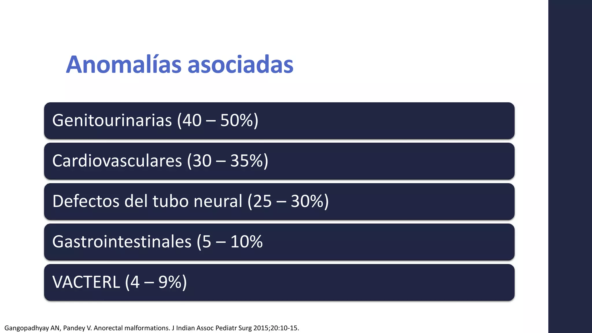 Malformación anorrectal | PPTX