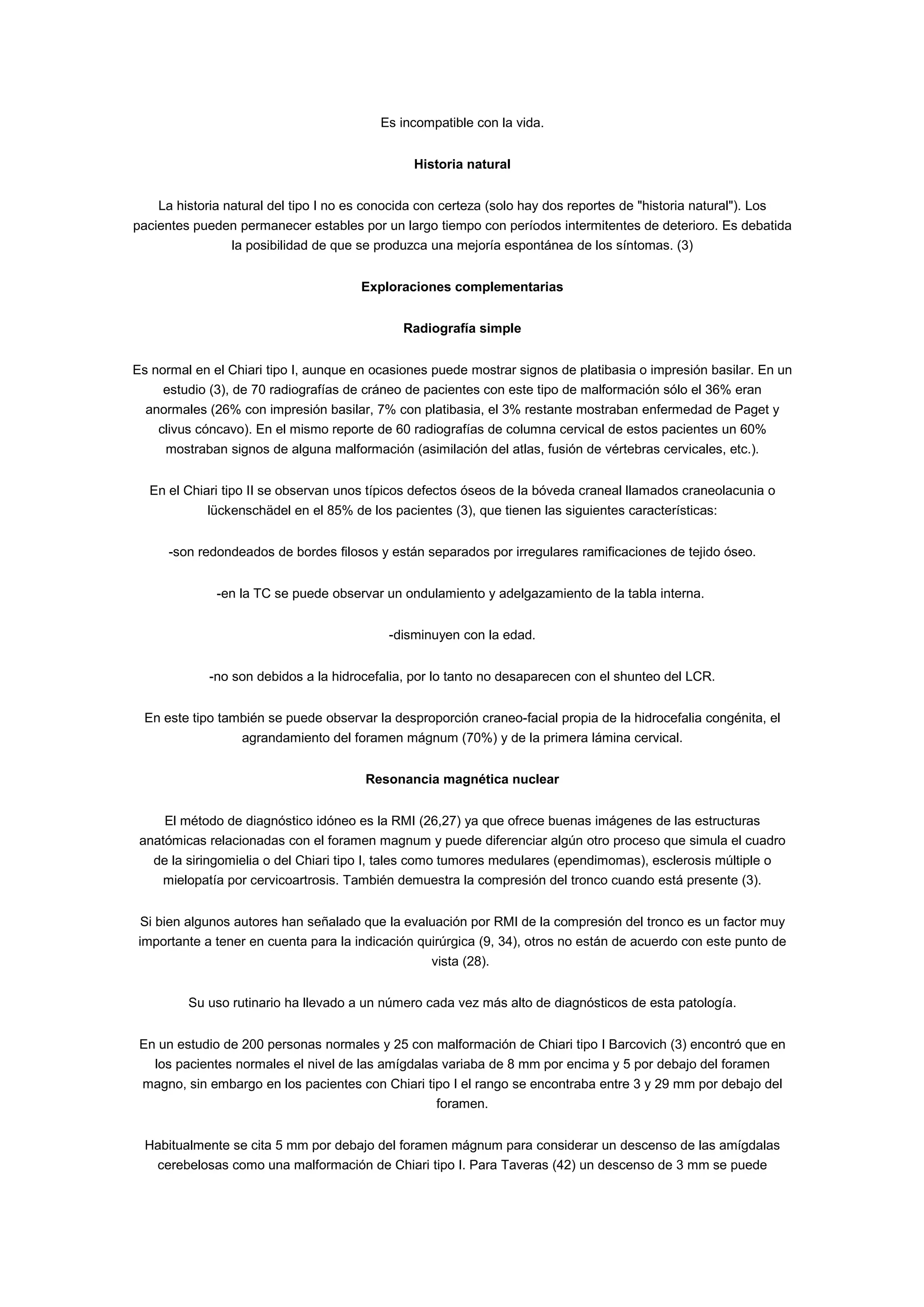 Malformacion Arnold Chiari | PDF