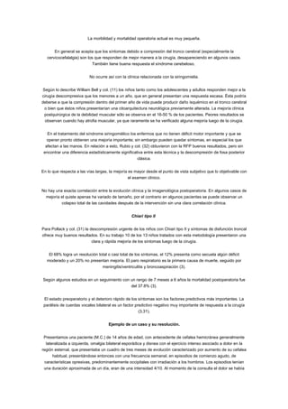 Malformacion Arnold Chiari | PDF