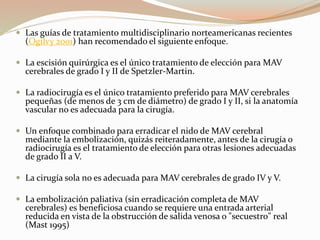 MALFORMACION ARTERIO VENOSA | PPTX