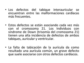 Malformaciones cardiacas 2 - Embriología ERA 3 | PPT