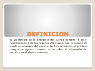 Malformaciones congenitas i | PPTX