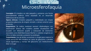 Malformaciones congenitas en la region del ojo | PPTX