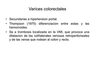 Malformaciones vasculares del colon | PPTX