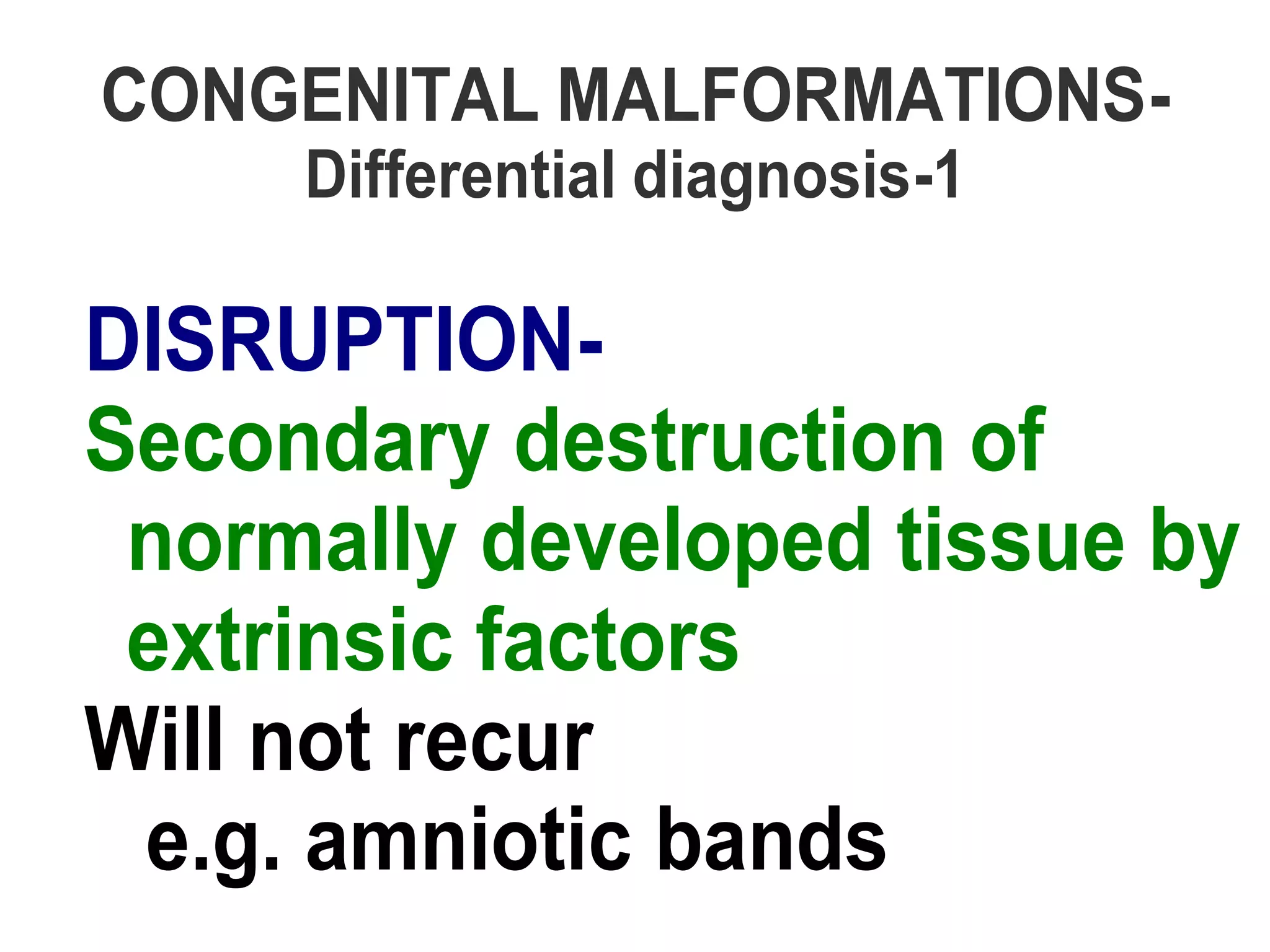 Malformations | PPT