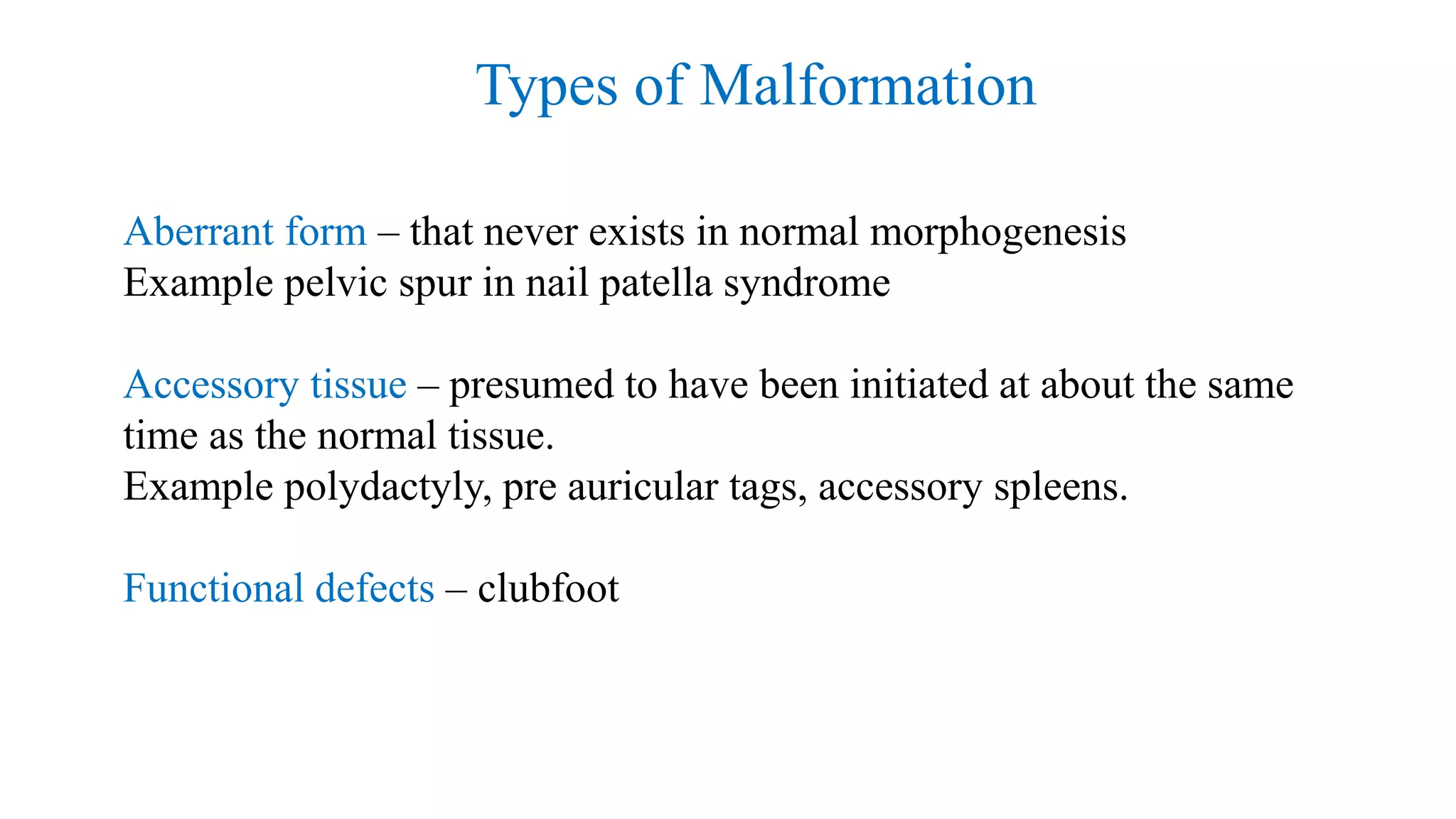 Malformations | PPTX