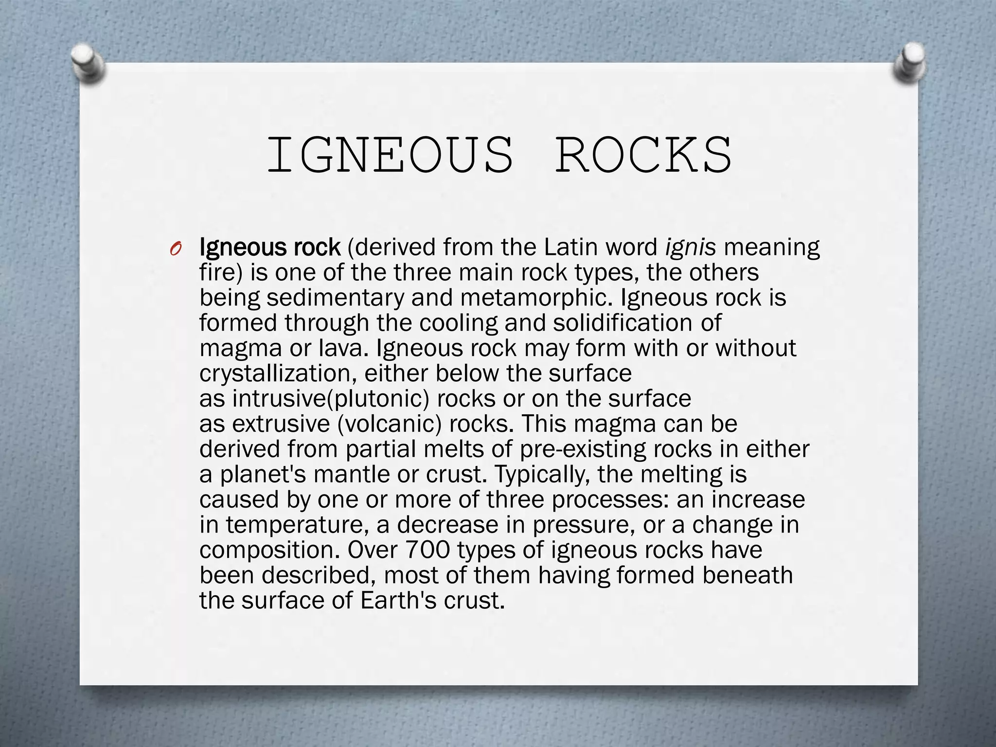 THE EARTH'S CRUST | PPTX