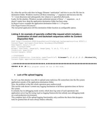 Malicious file upload attacks - a case study | DOC