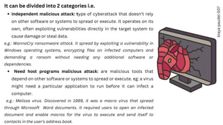 malicious logic, virus, worms, trojan horse, denial of service ...