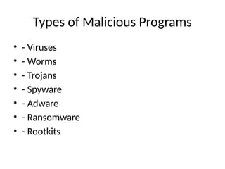 Different Types of Malicious Programs_Lesson.pptx