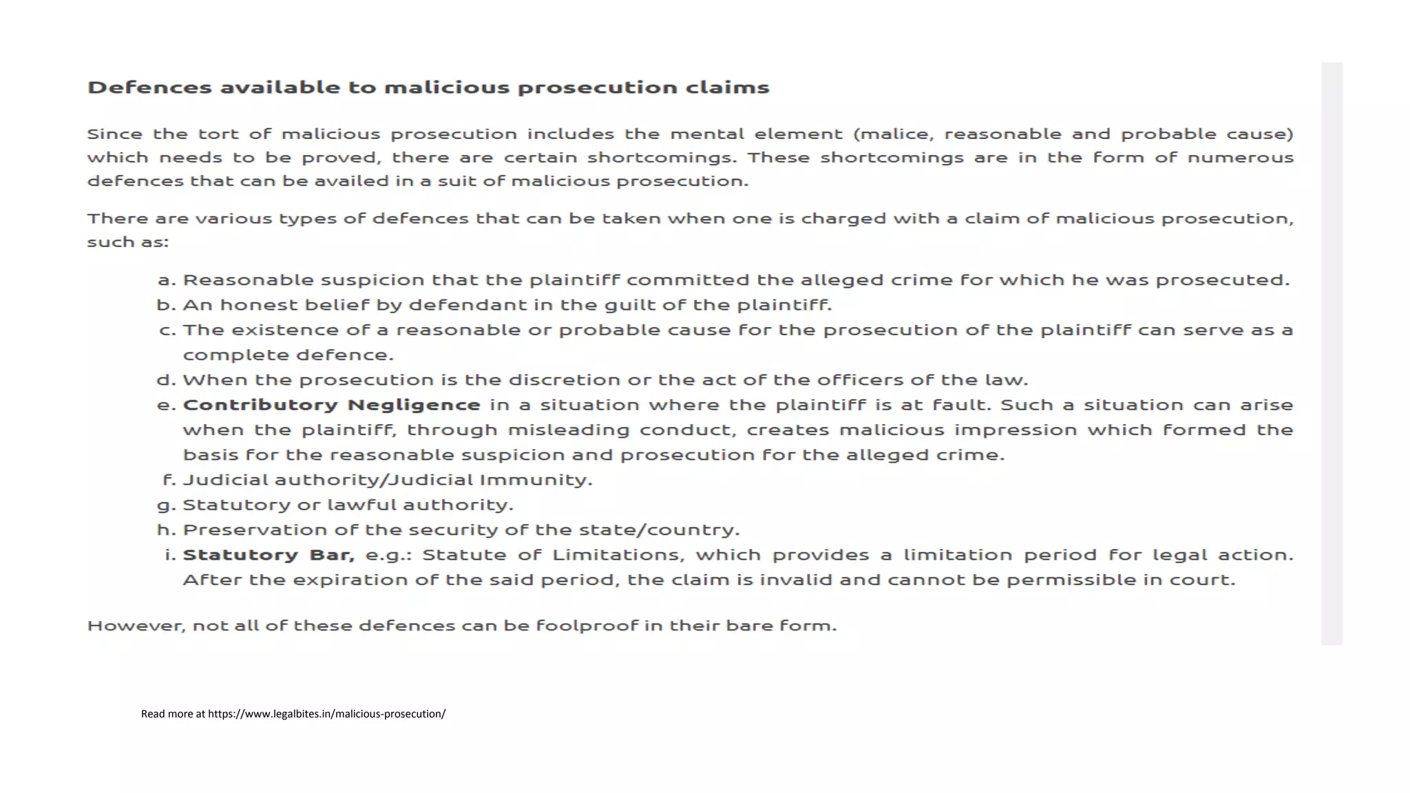 Malicious prosecution | PPTX