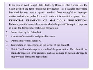 Malicious Prosecution ppt.pptx.......... | PPTX