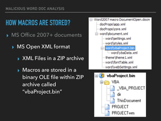 Malicious Word Document Analysis | PPT