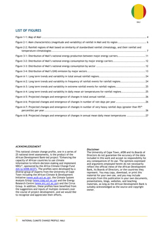 Mali climate change_afdb2018 | PDF