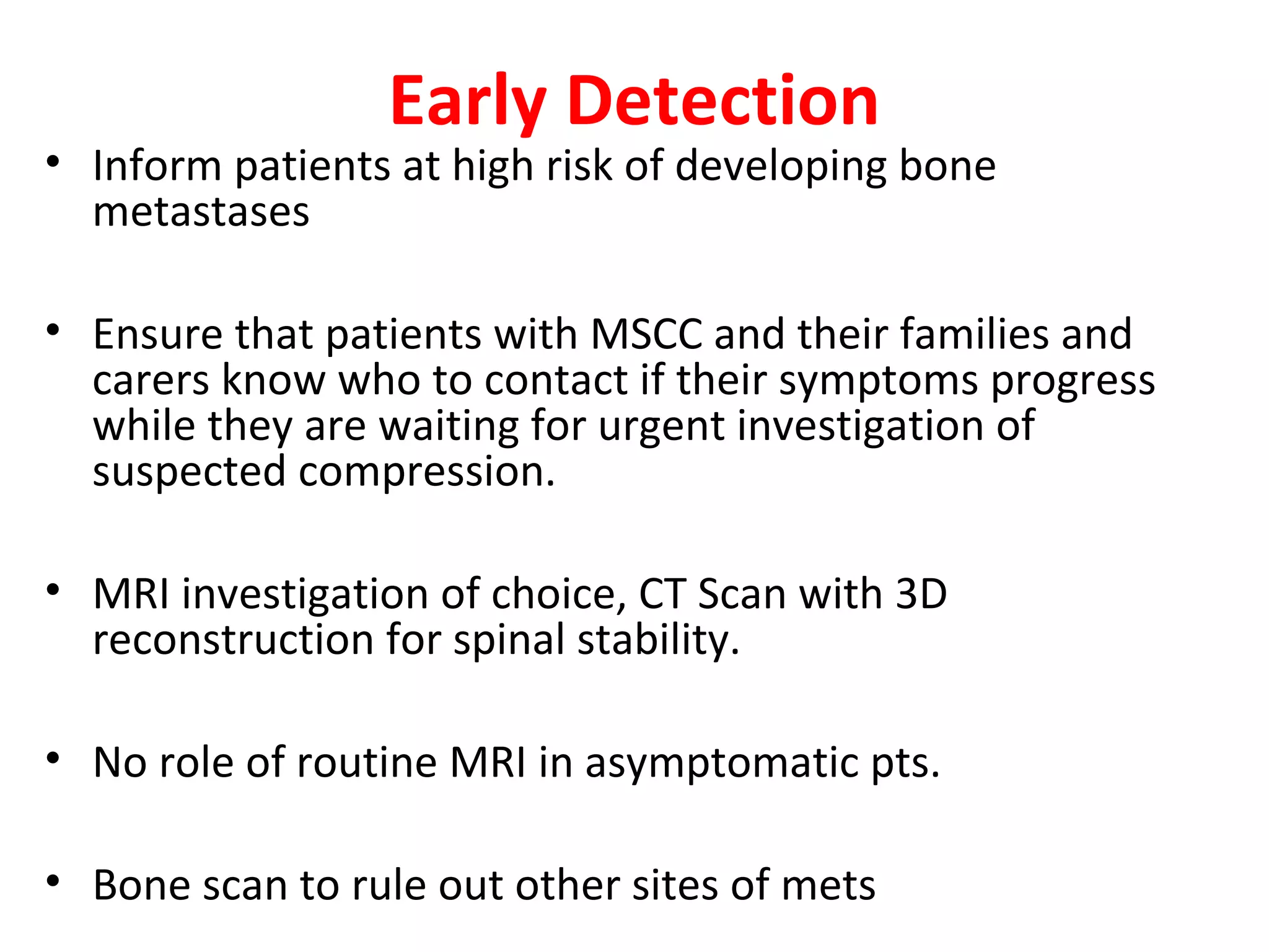 Maliganant spinal cord compression main | PPT