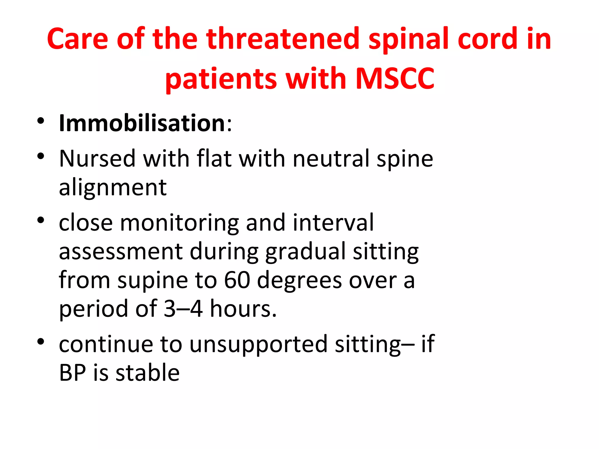 Maliganant spinal cord compression main | PPT