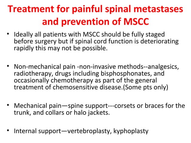 Maliganant spinal cord compression main | PPT