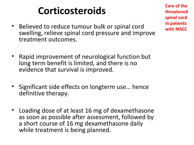 Maliganant spinal cord compression main | PPT