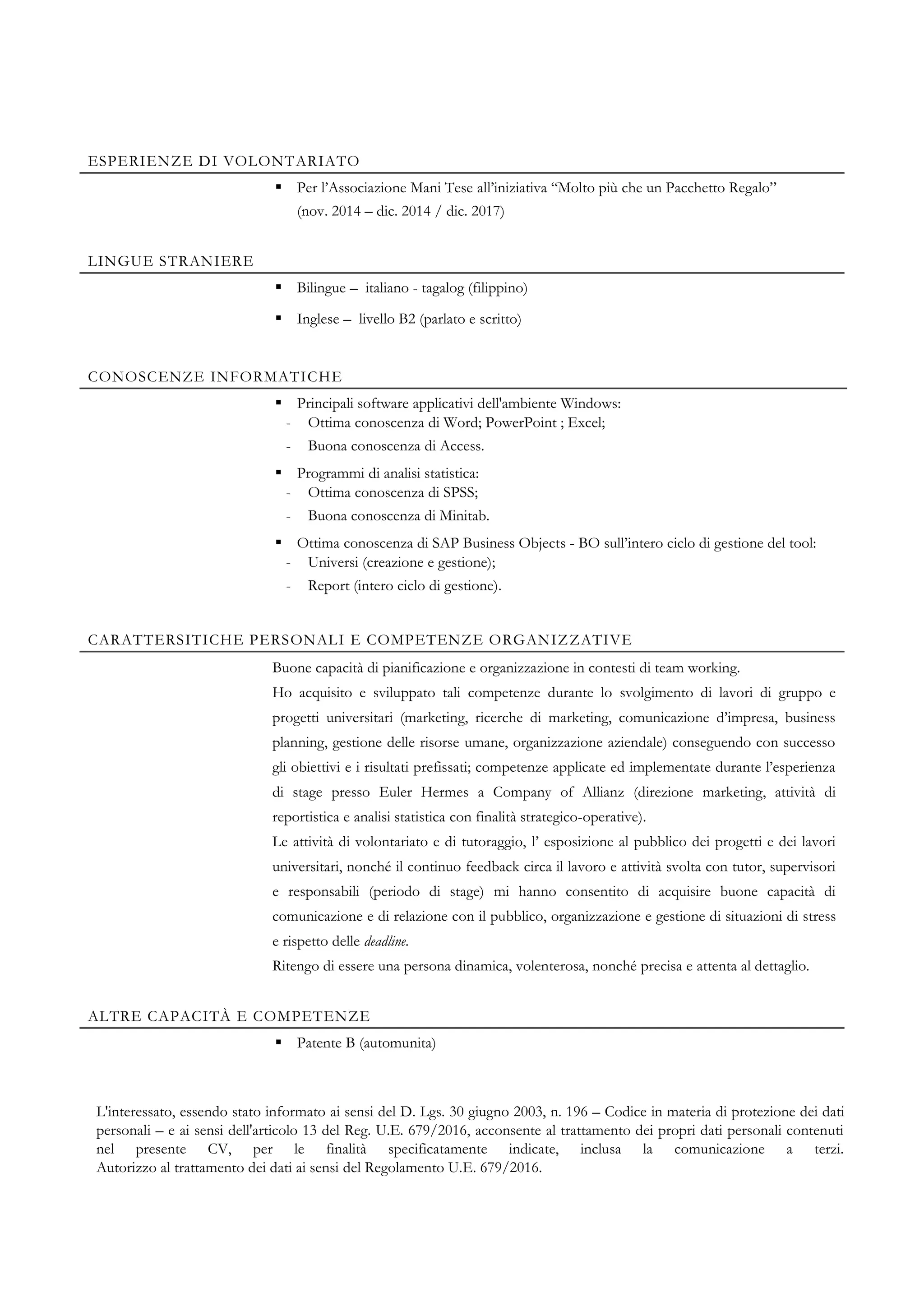 Maliglig maria cristina cv | PDF