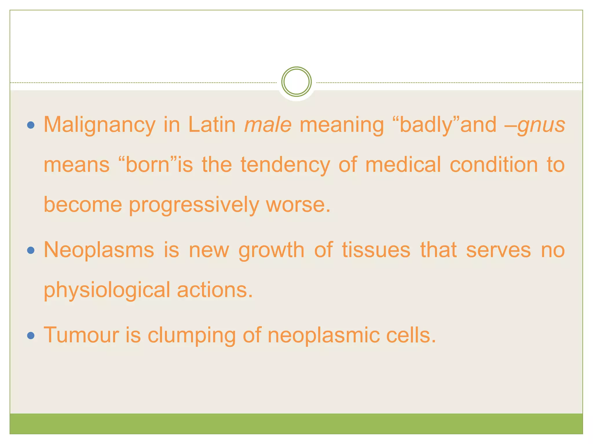 presentation on Malignancy | PPTX