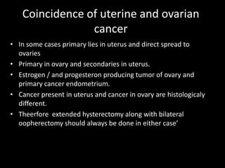 Malignancy of ovary | PPTX