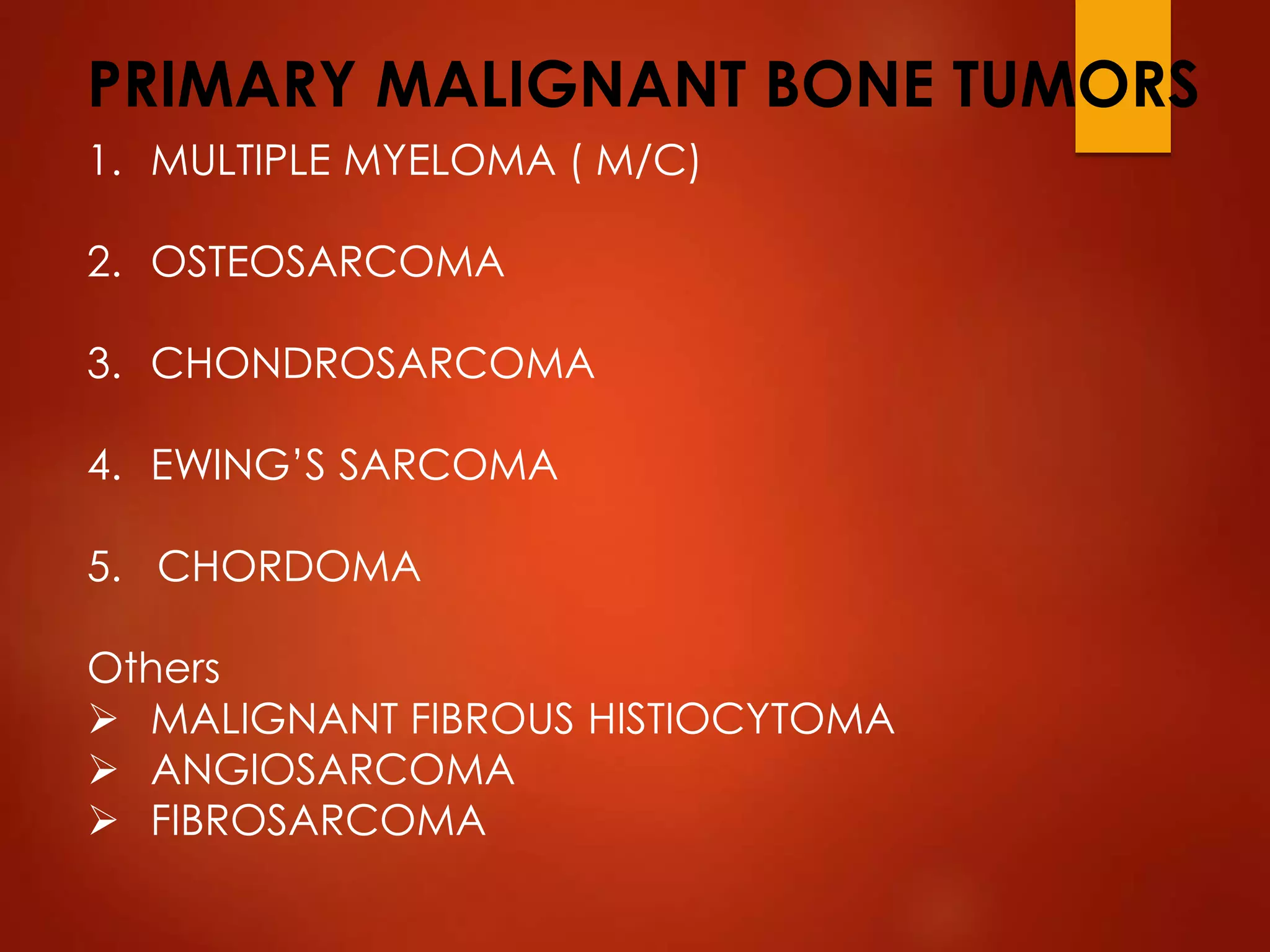 Malignant bone Tumors,Radiology | PPTX