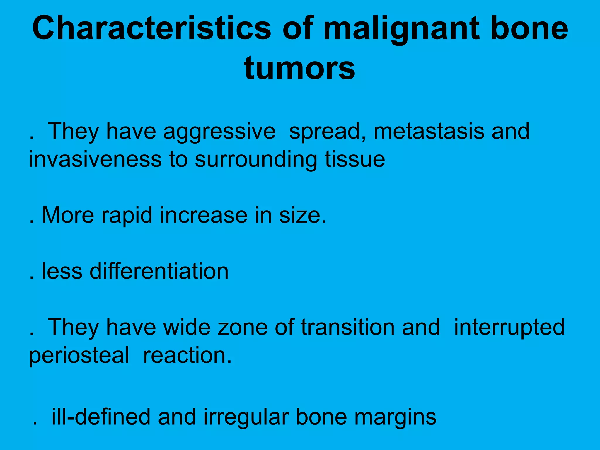 Malignant bone tumor | PPTX