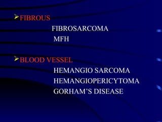 malignant bone tumors classification and rx.ppt
