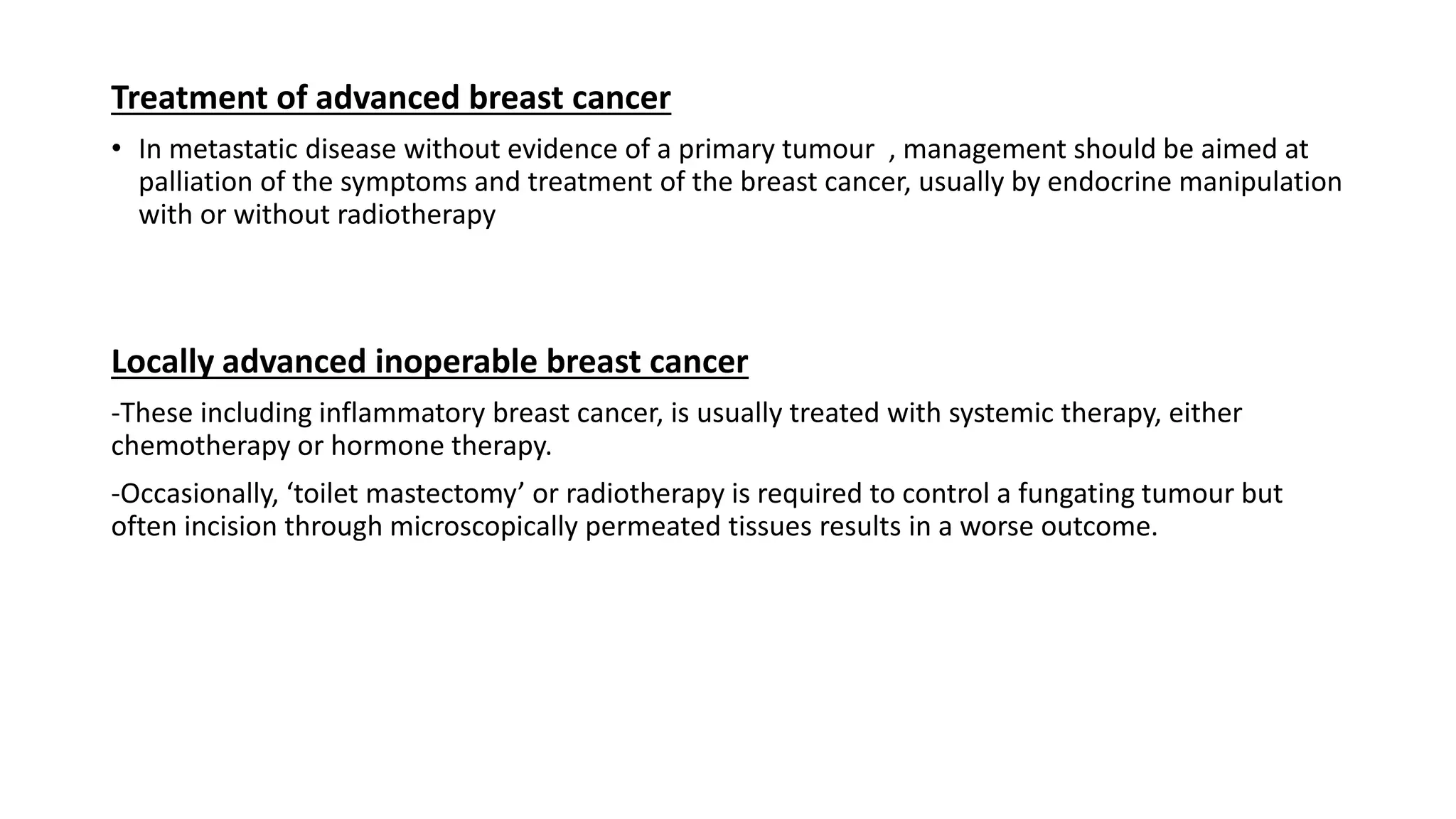 Malignant breast diseases | PPTX