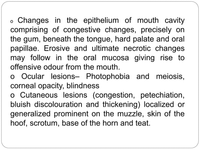 Malignant catarrhal fever | PPTX | Infectious Diseases | Diseases and ...
