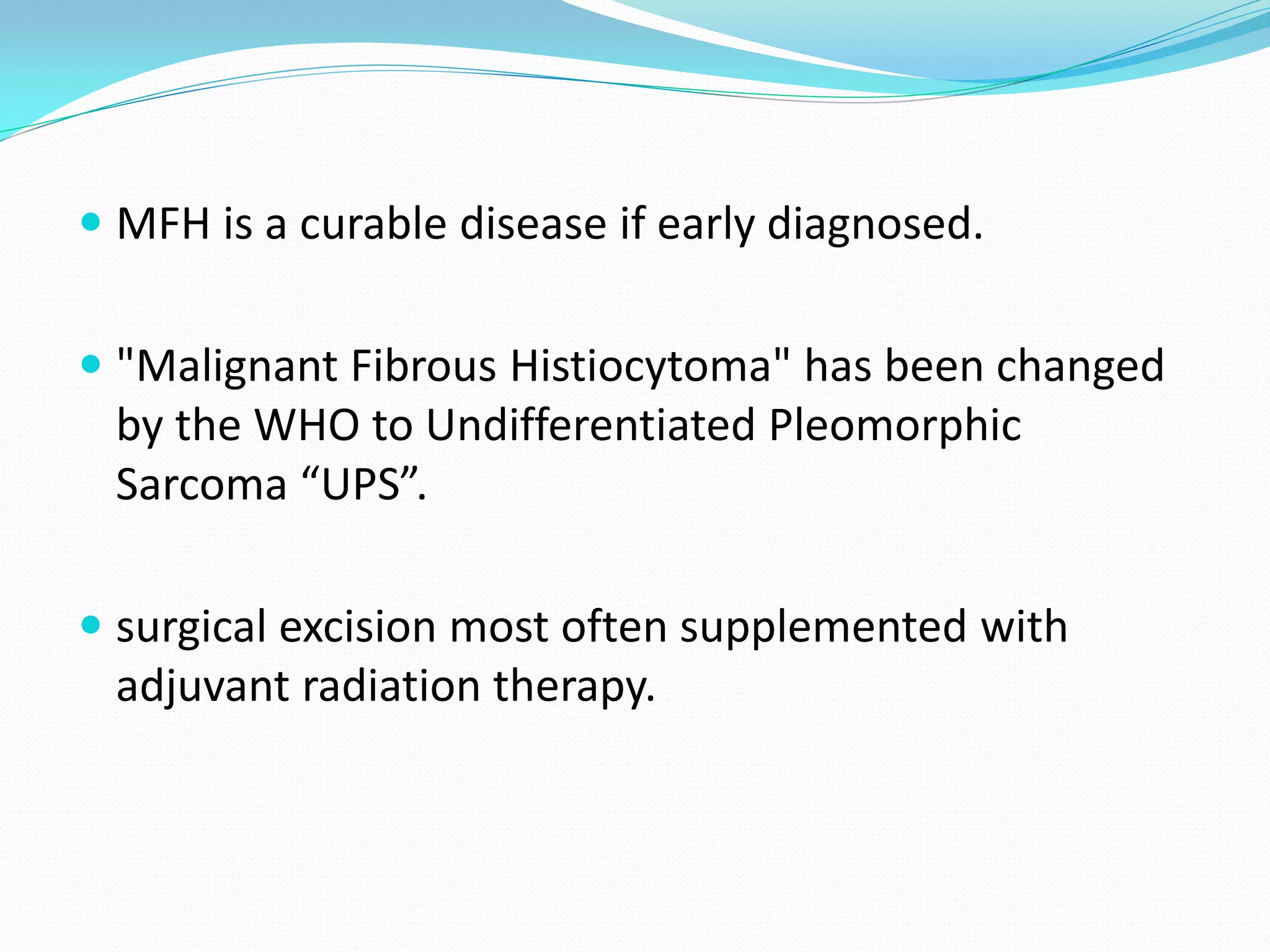 Malignant fibrous histiocytoma, Undifferntiated pleomorphic sarcoma | PDF