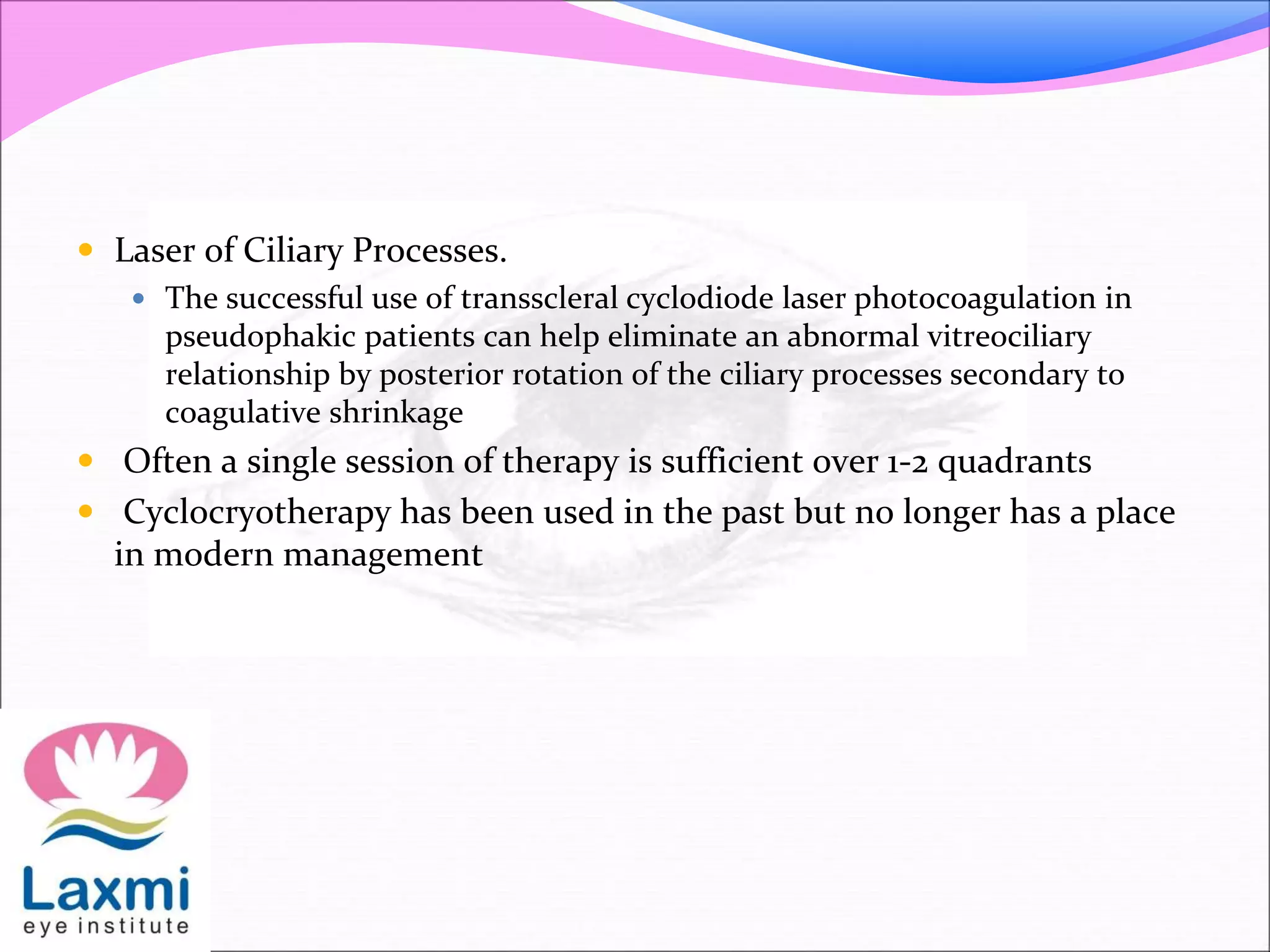 Malignant glaucoma | PPTX