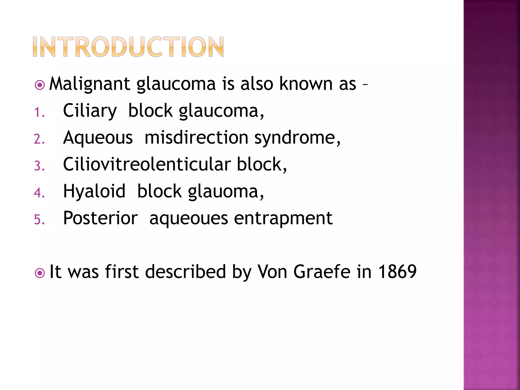 Malignant glaucoma | PPTX