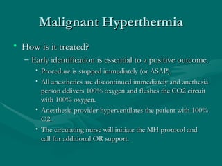 Malignant Hyperthermia Protocol 2022