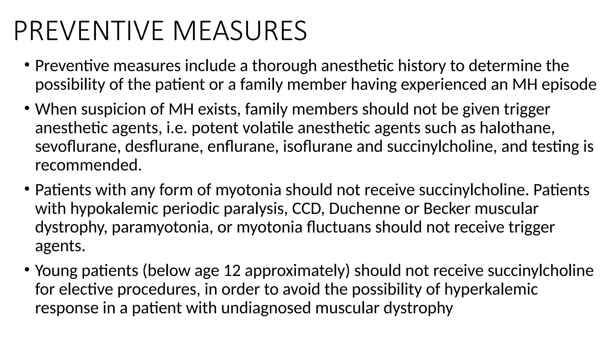 MALIGNANT HYPERTHERMIA Malignant hyperthermia (MH) has the potential to ...