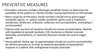 MALIGNANT HYPERTHERMIA Malignant hyperthermia (MH) has the potential to ...