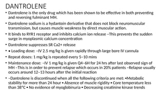 MALIGNANT HYPERTHERMIA The molecular basis for these signs and symptoms ...