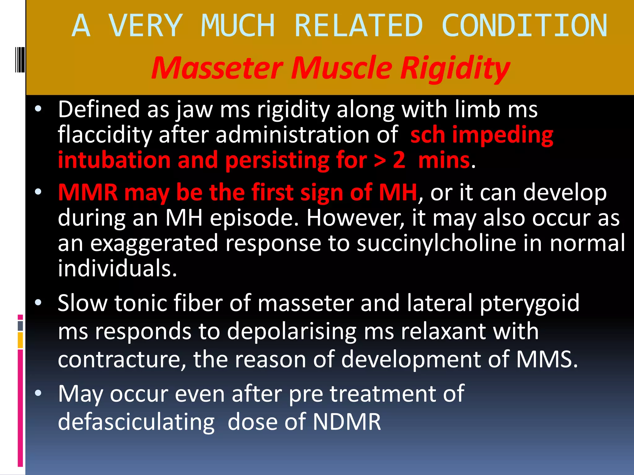 Malignanthyperthermiafinal and anaesthetic consideration | PPTX