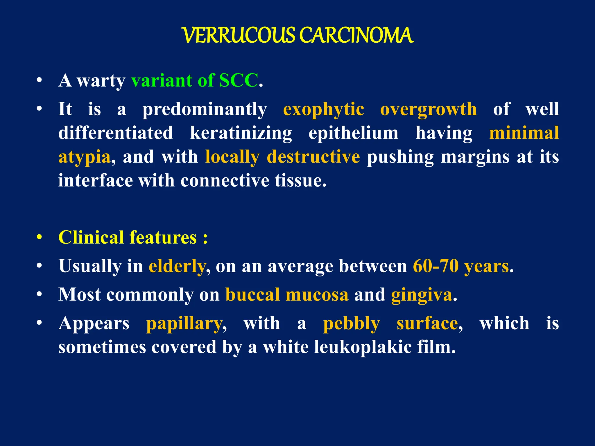 malignant epithelial tumors of oral cavity | PPTX