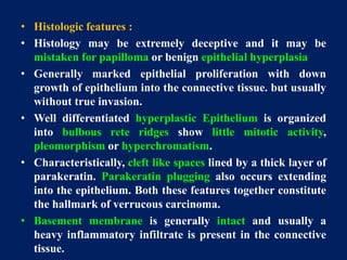 malignant epithelial tumors of oral cavity | PPTX