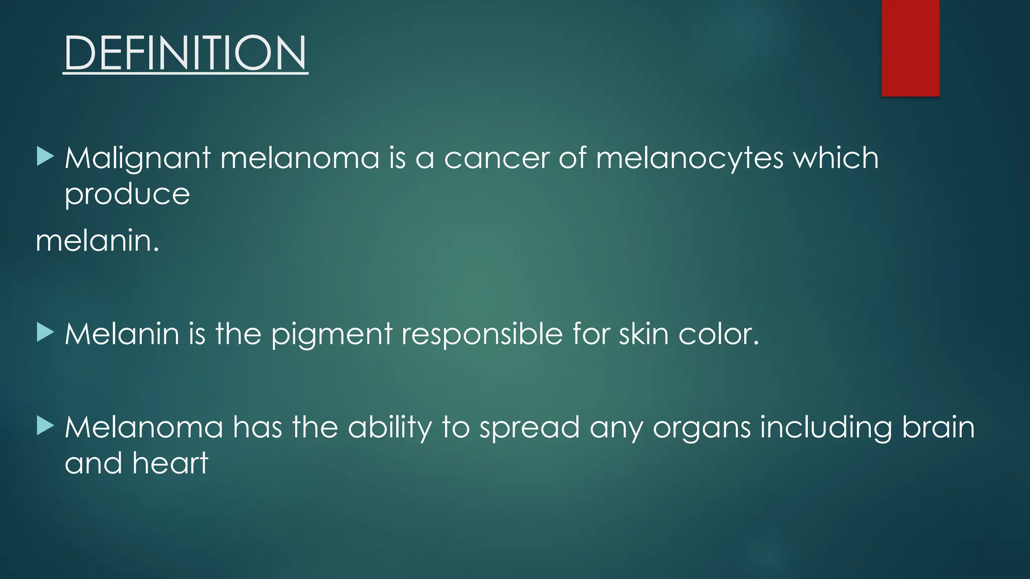 MALIGNANT MELANOMA (1).pptx . | PPTX